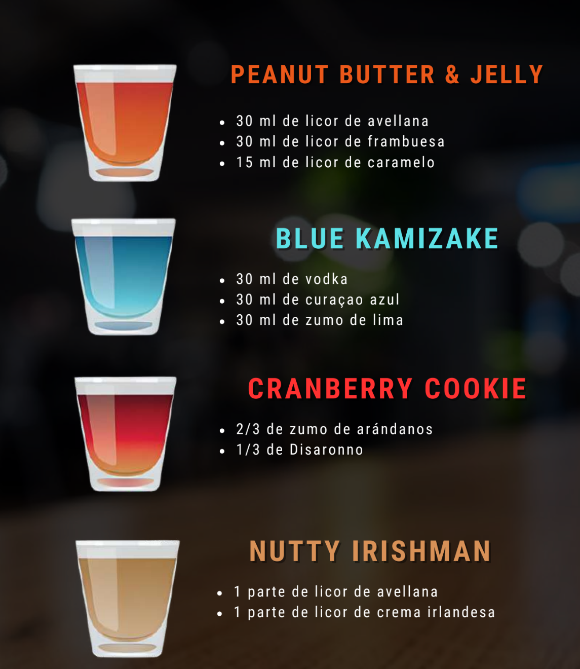 Las 8 recetas de shots(chupitos) innolvidables que debes probar ...